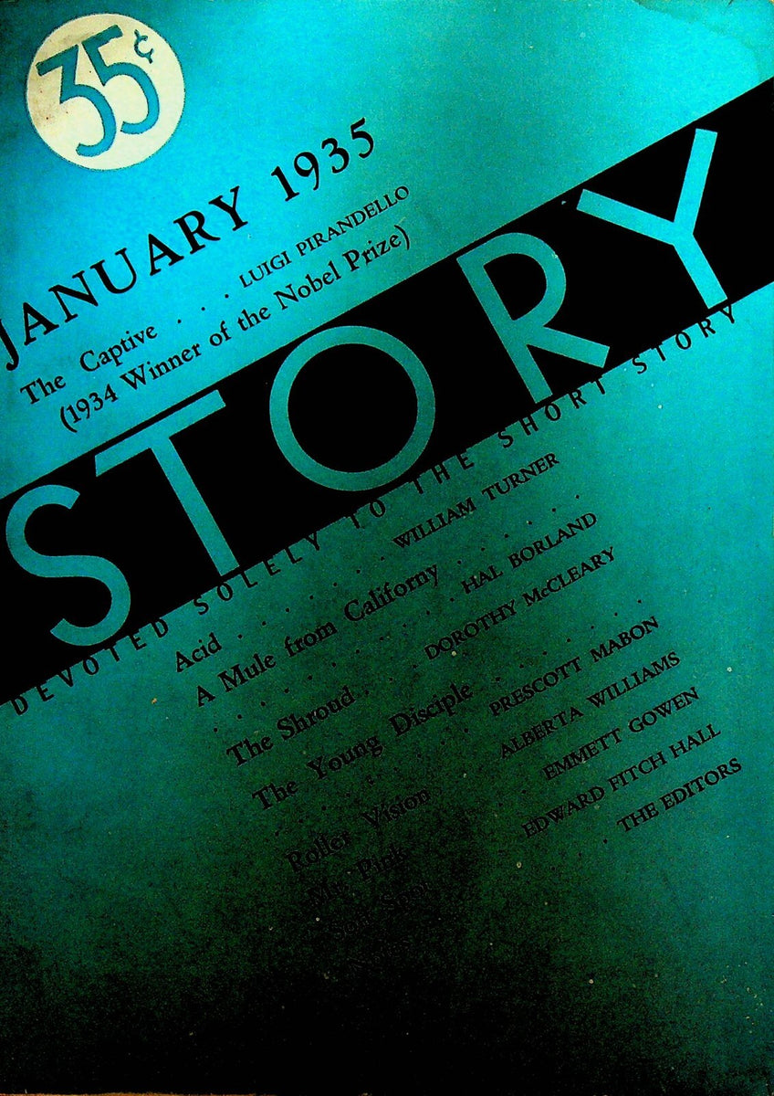 Story Magazine Short Stories January 1935 Luigi Pirandello Hal Borland ...