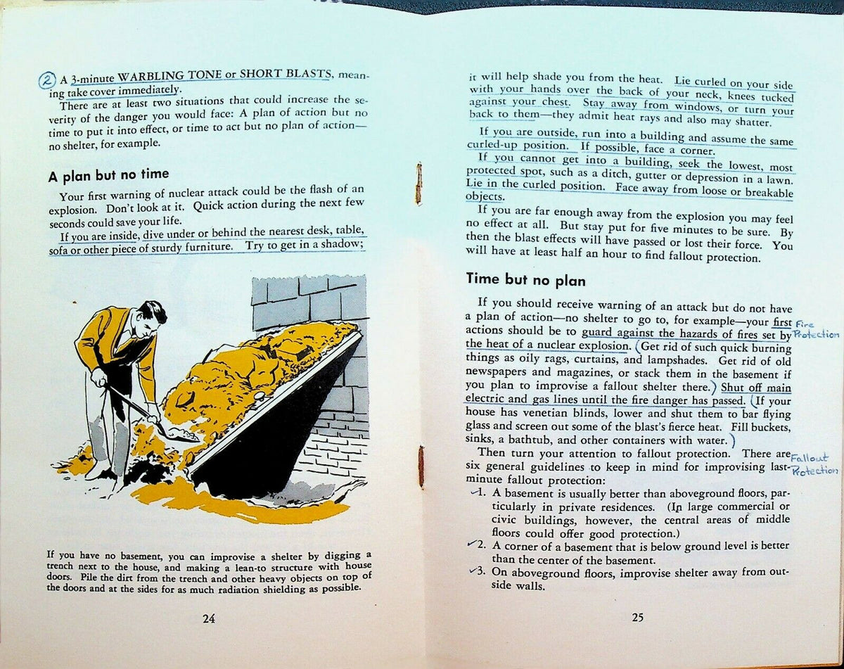 Fallout Protection What to Know & Do About Nuclear Attack Booklet 1961 ...