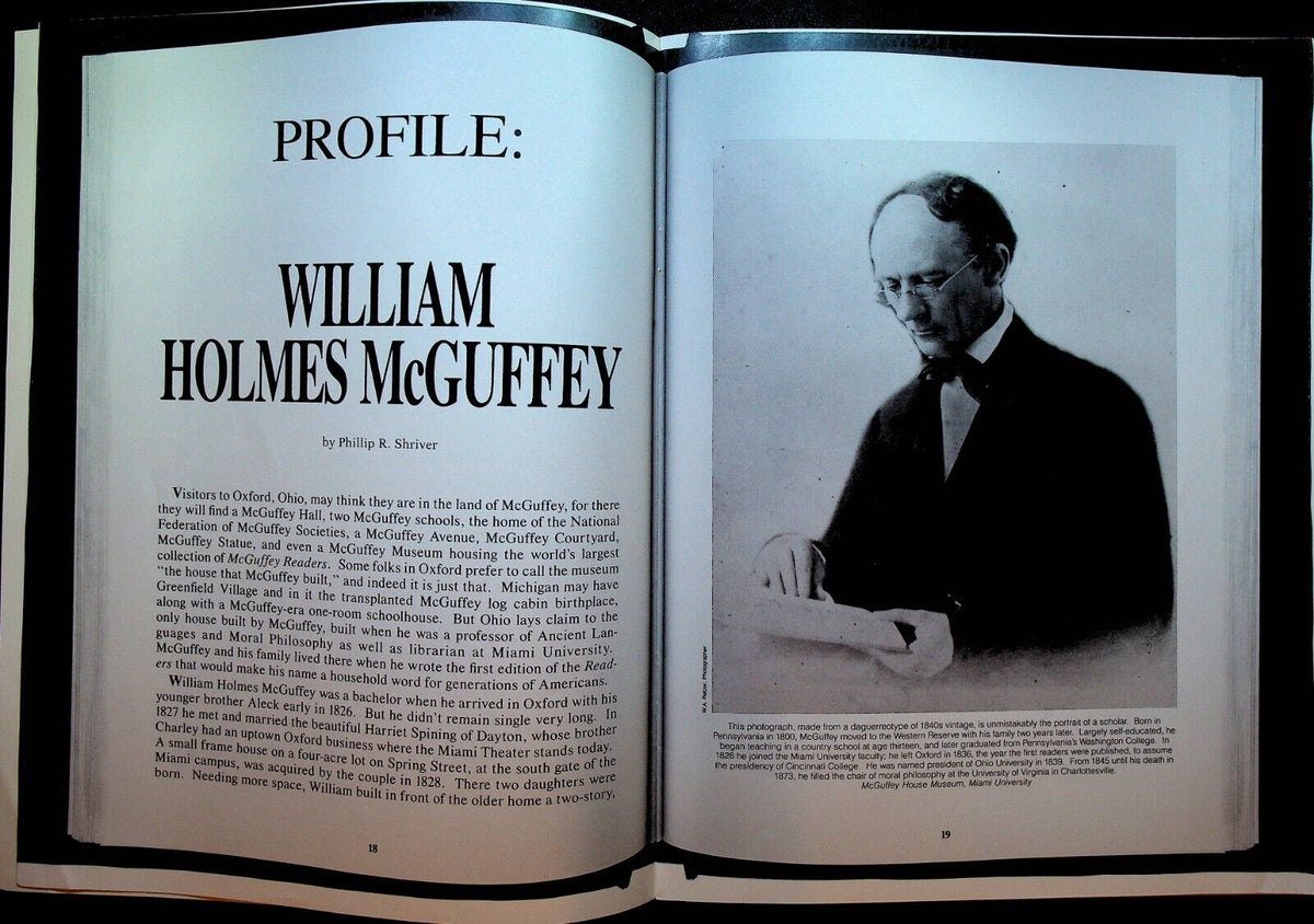 William Holmes McGuffey Timeline Profile Phillip R Shriver 1986 SC – Papergoy