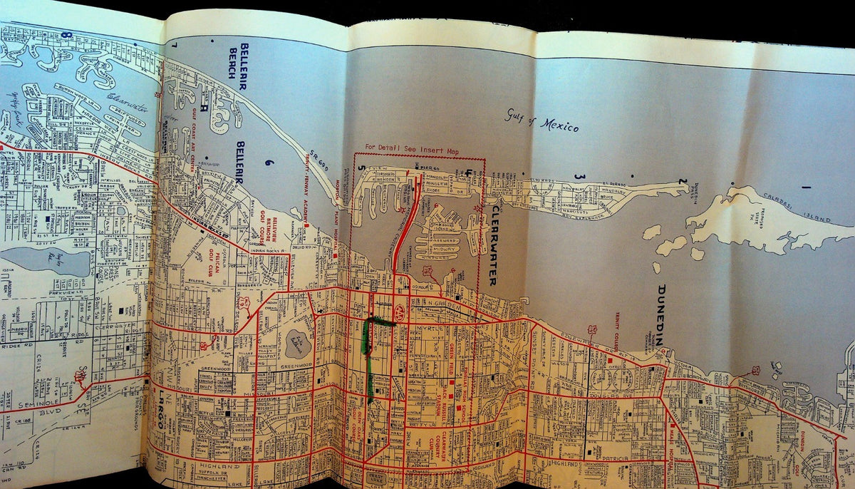 Clearwater Florida Information Guide Florida's Fabulous Suncoast Map 1 ...