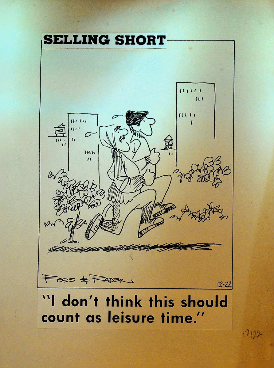 Selling Short Original Comic Strip Art 1980s Jogging as Leisure Time ...