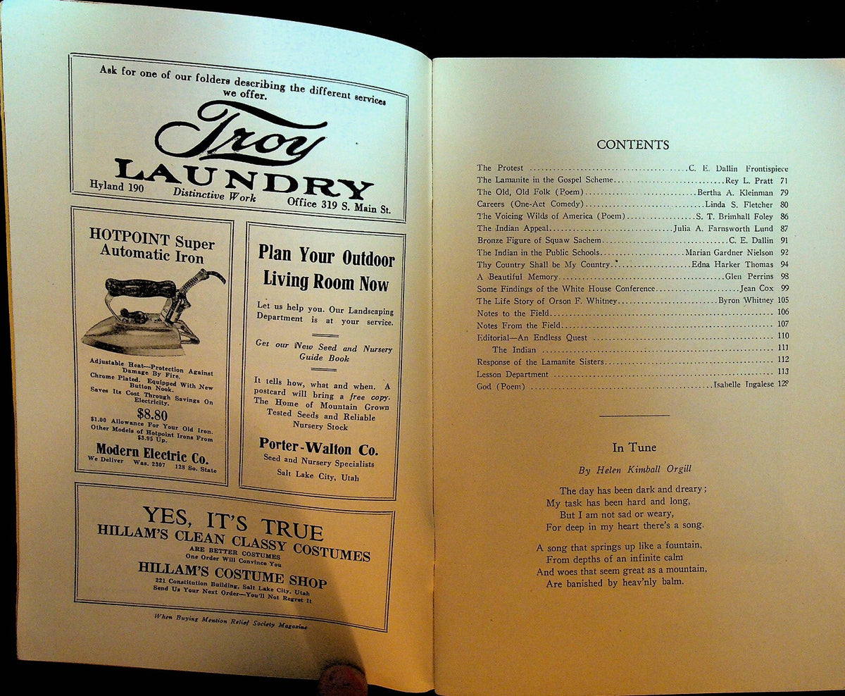 The Relief Society February 1931 Mormon LDS Orson F Whitney Lamanite S ...