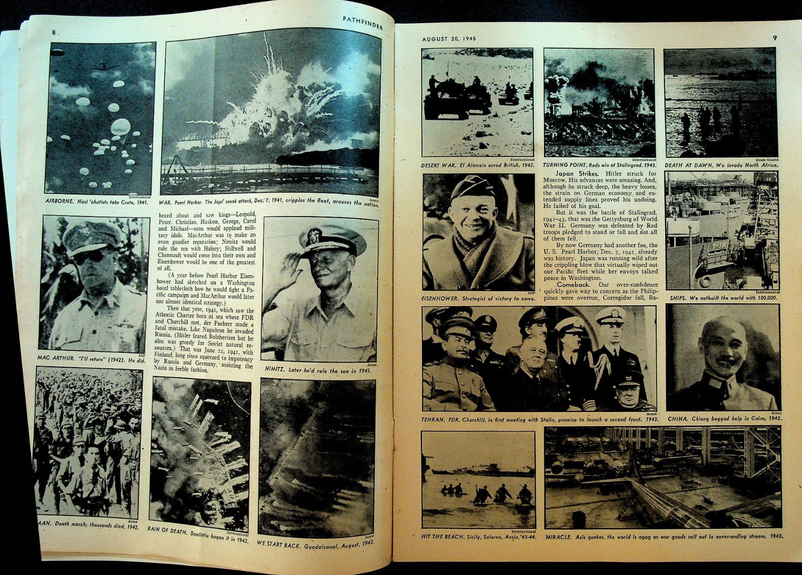 Pathfinder Magazine August 20 1945 World War II Ends Victory Burgess M ...