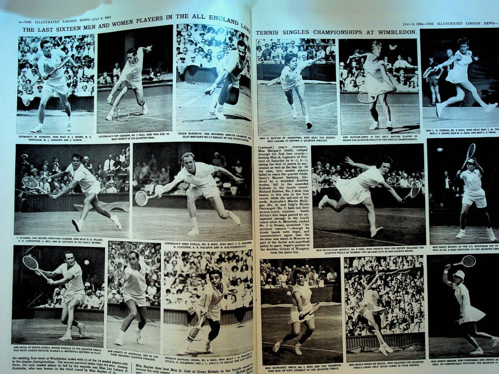 Illustrated London News July 4 1964 Wimbledon Tennis World Trade Cente ...