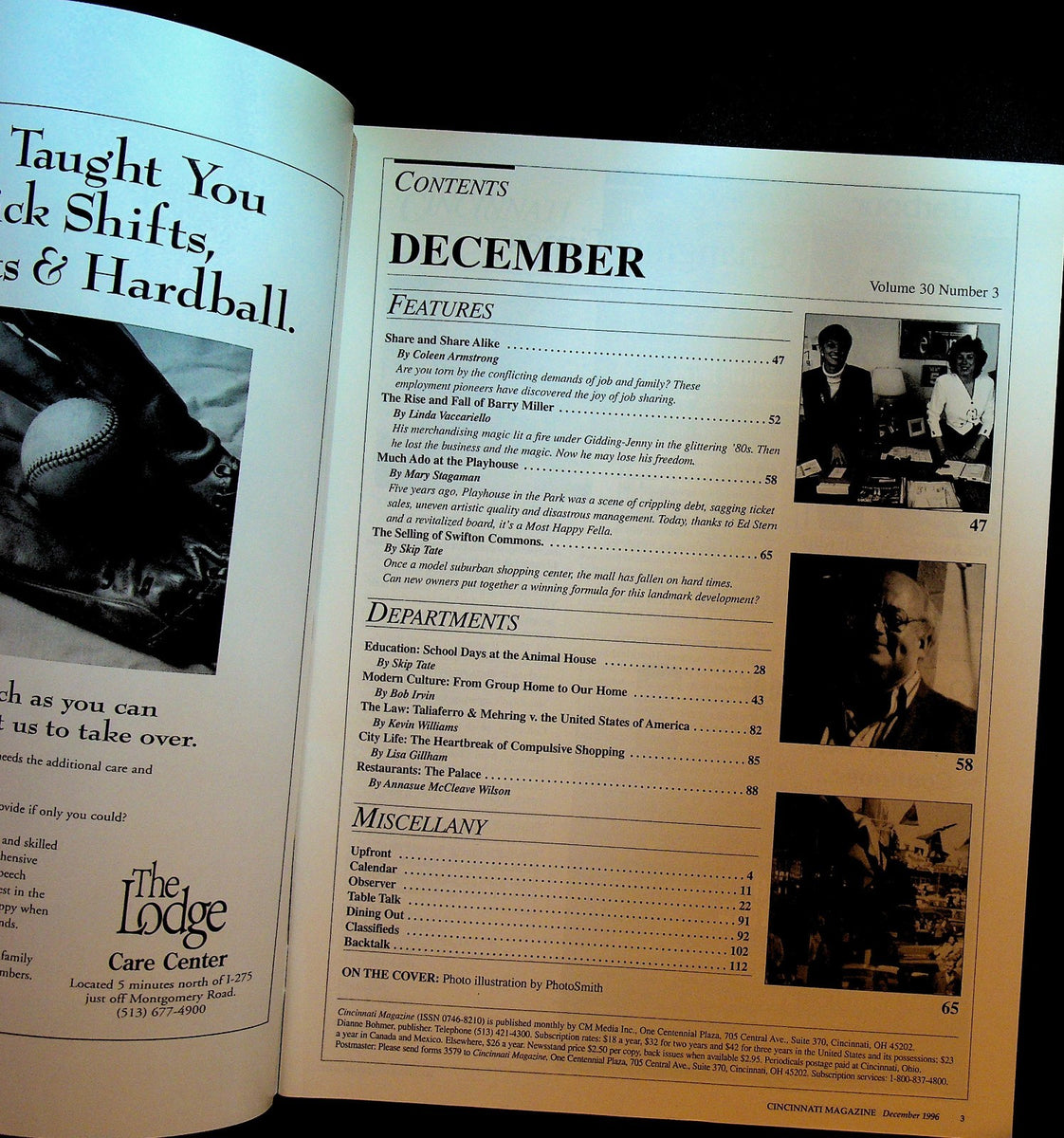 Cincinnati Magazine December 1996 Barry Miller Ed Stern – Papergoy