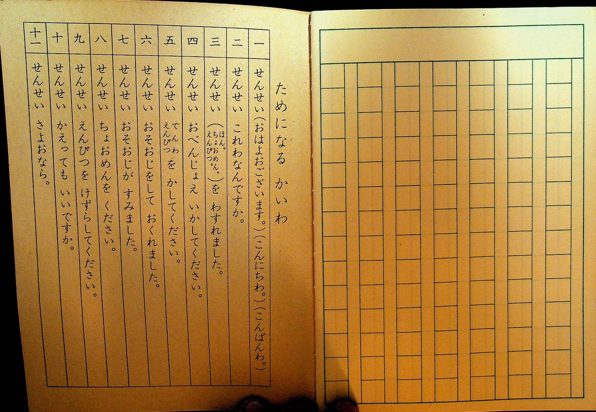 Japanese Language Study Book Hakubundo Book Co Hawaii Vintage – Papergoy