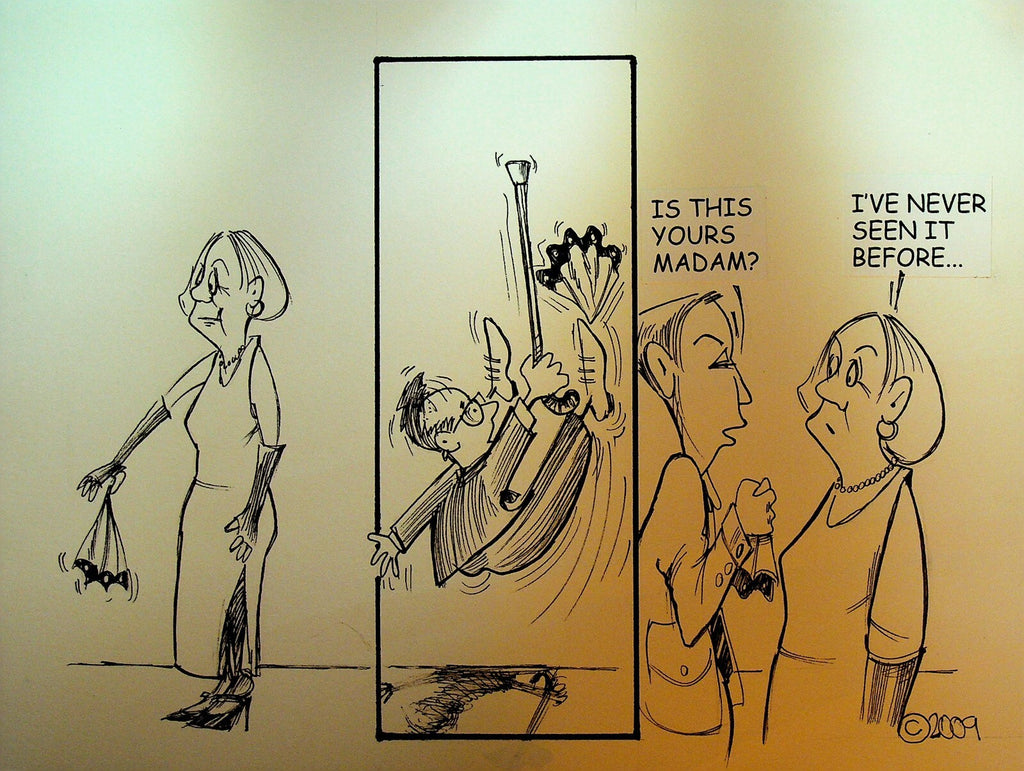 Bill Landis Original Cartoon Art The Villages Daily Sun 2009 Handkerch ...