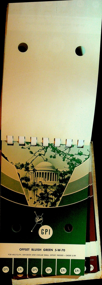 GPI General Printing Ink Company Color Guide 1960s – Papergoy