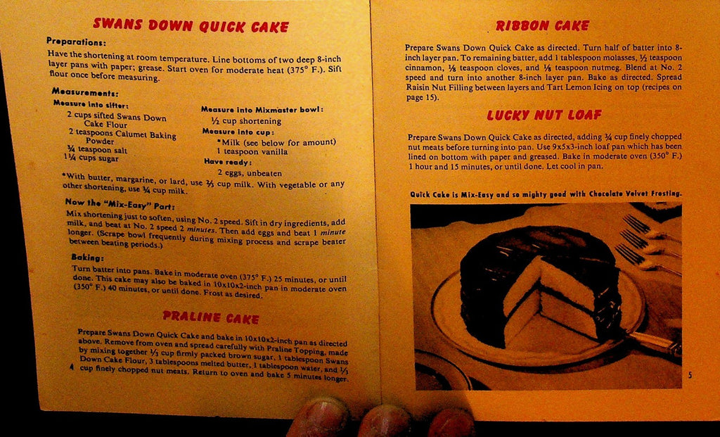 Masterpieces for Your Sunbeam Mixmaster Recipe Booklet 1947 – Papergoy