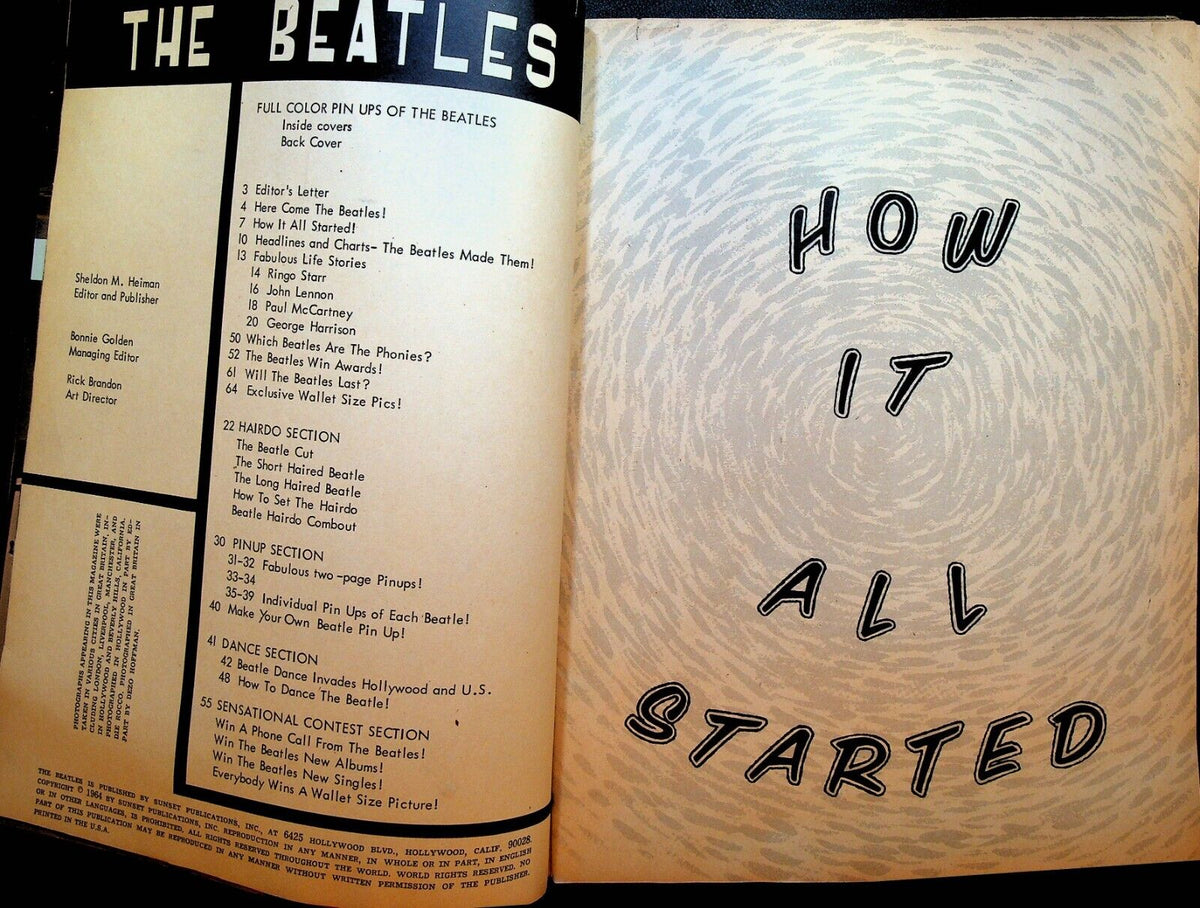The Beatles Complete Life Stories Magazine 1964 John Paul Ringo George ...