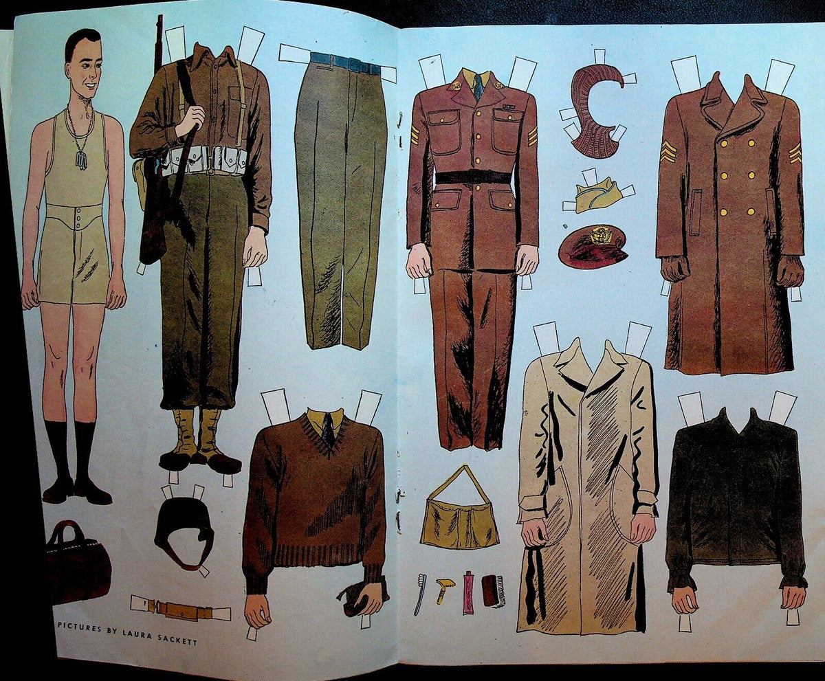 Jack and Jill Magazine January 1945 Complete Paper Dolls – Papergoy