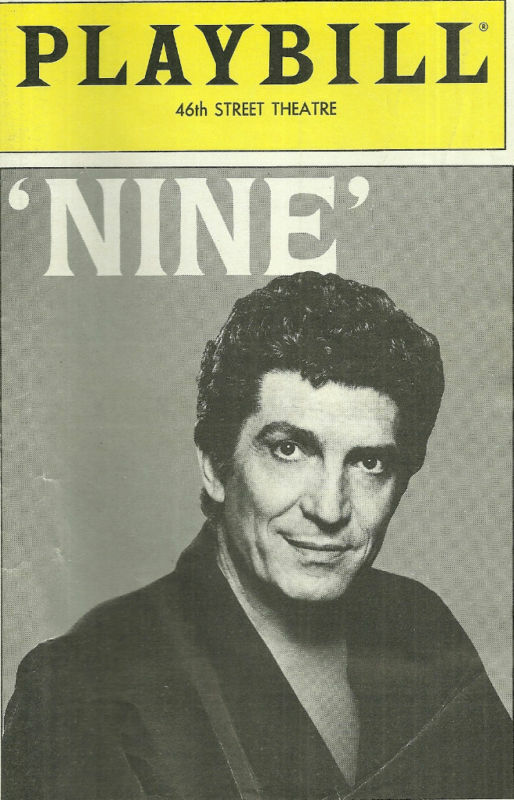 Nine Playbill October 1983 Sergio Franchi Wanda Richert Taina Elg Kath ...