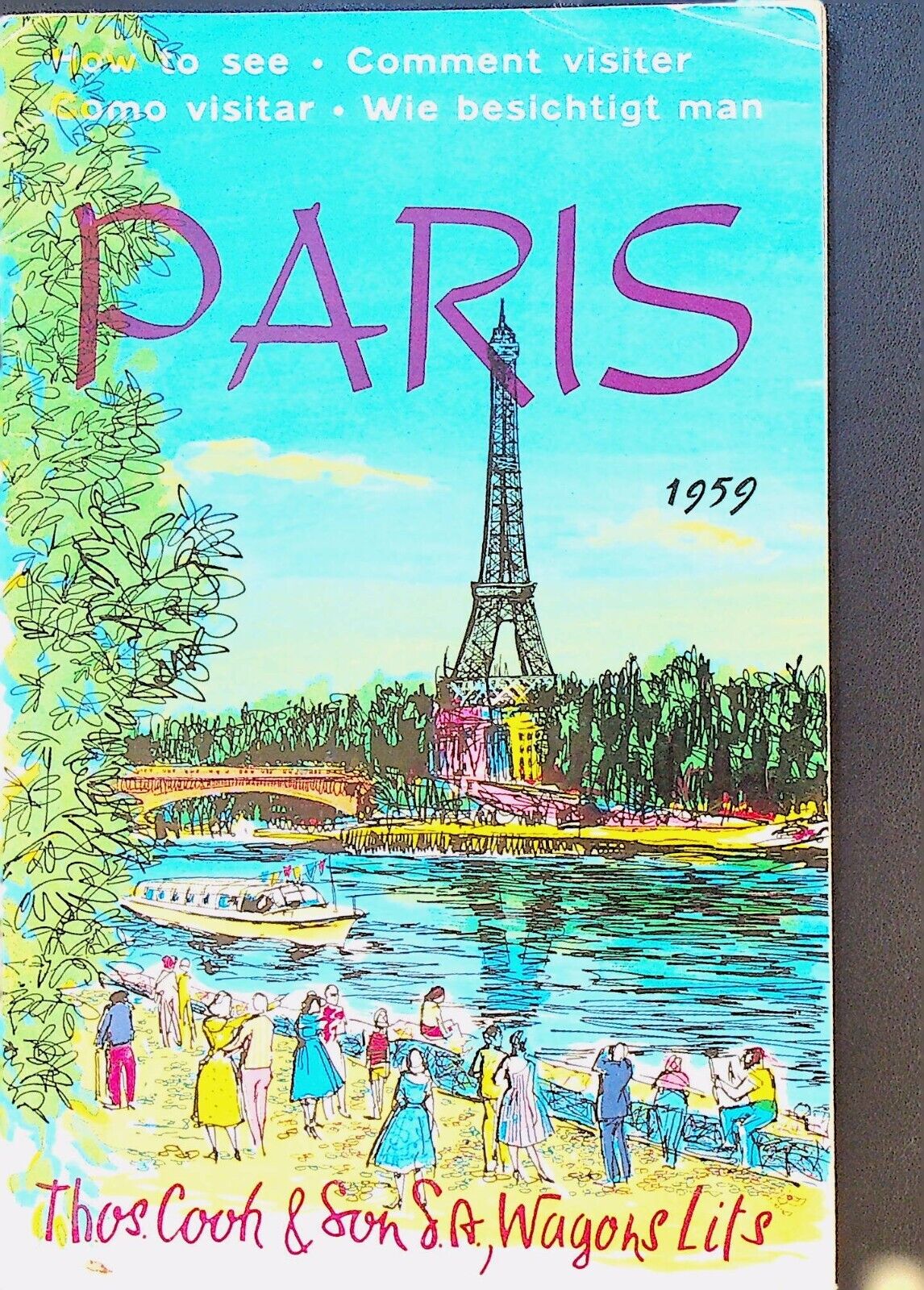 Paris France 1959 How to See Tourist Guide Booklet – Papergoy