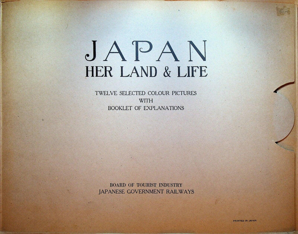 Japan Her Land & Live 1936 12 Selected Color Pictures & Booklet – Papergoy