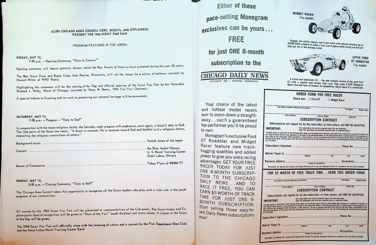 Scout Fun Fair 1966 Souvenir Program Boy Scouts Chicago – Papergoy