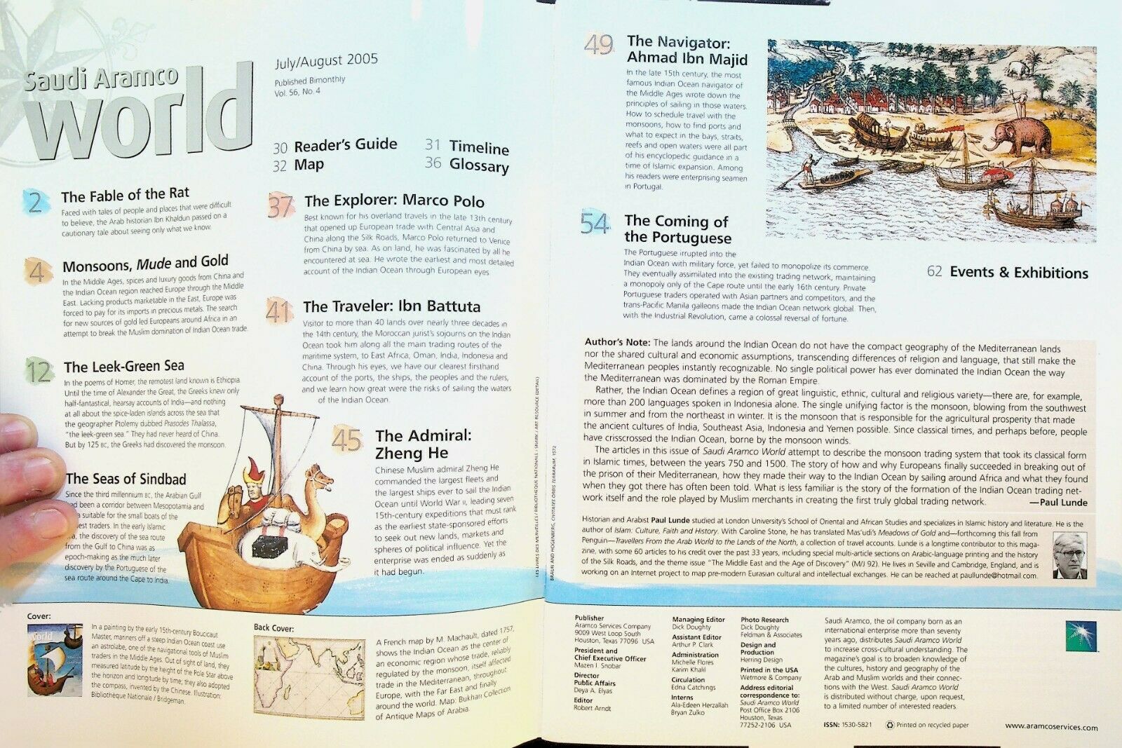 Saudi Aramco World Magazine July 2005 Marco Polo Ibn Battuta Zheng He ...